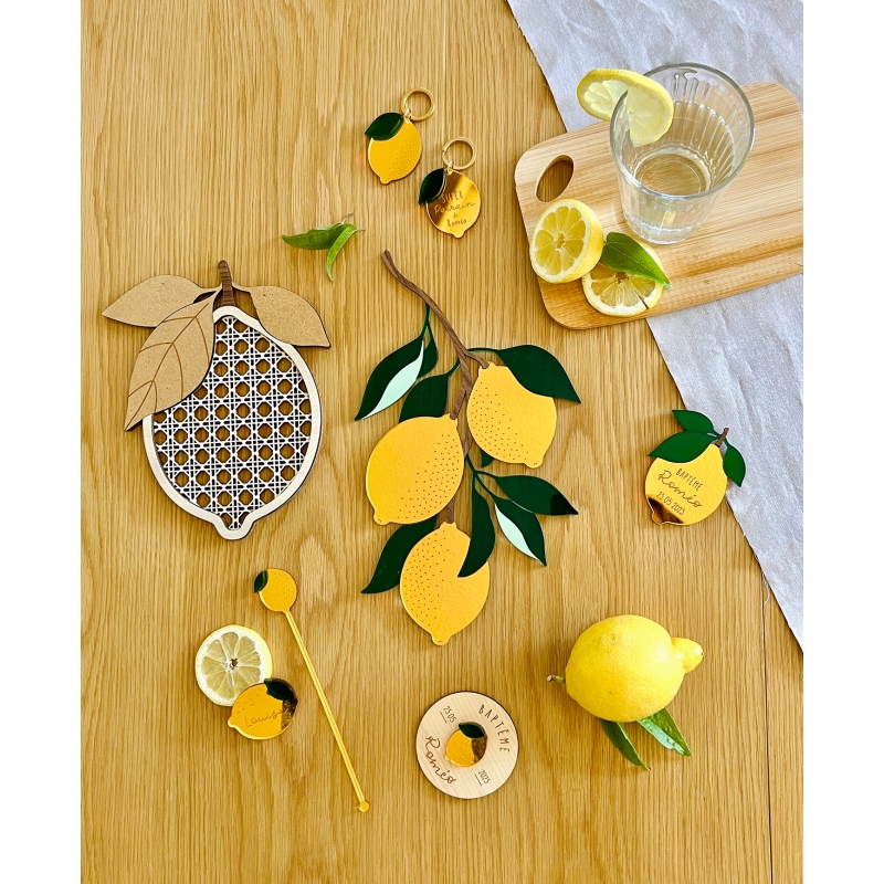 Décoration murale originale, grappe de citrons - Print Your Love